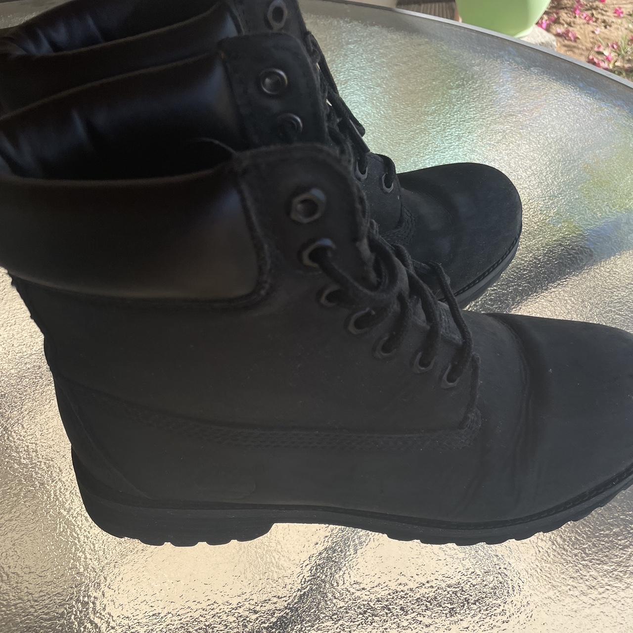 Black timbs (Little scuff pictured on 4th pic)... - Depop