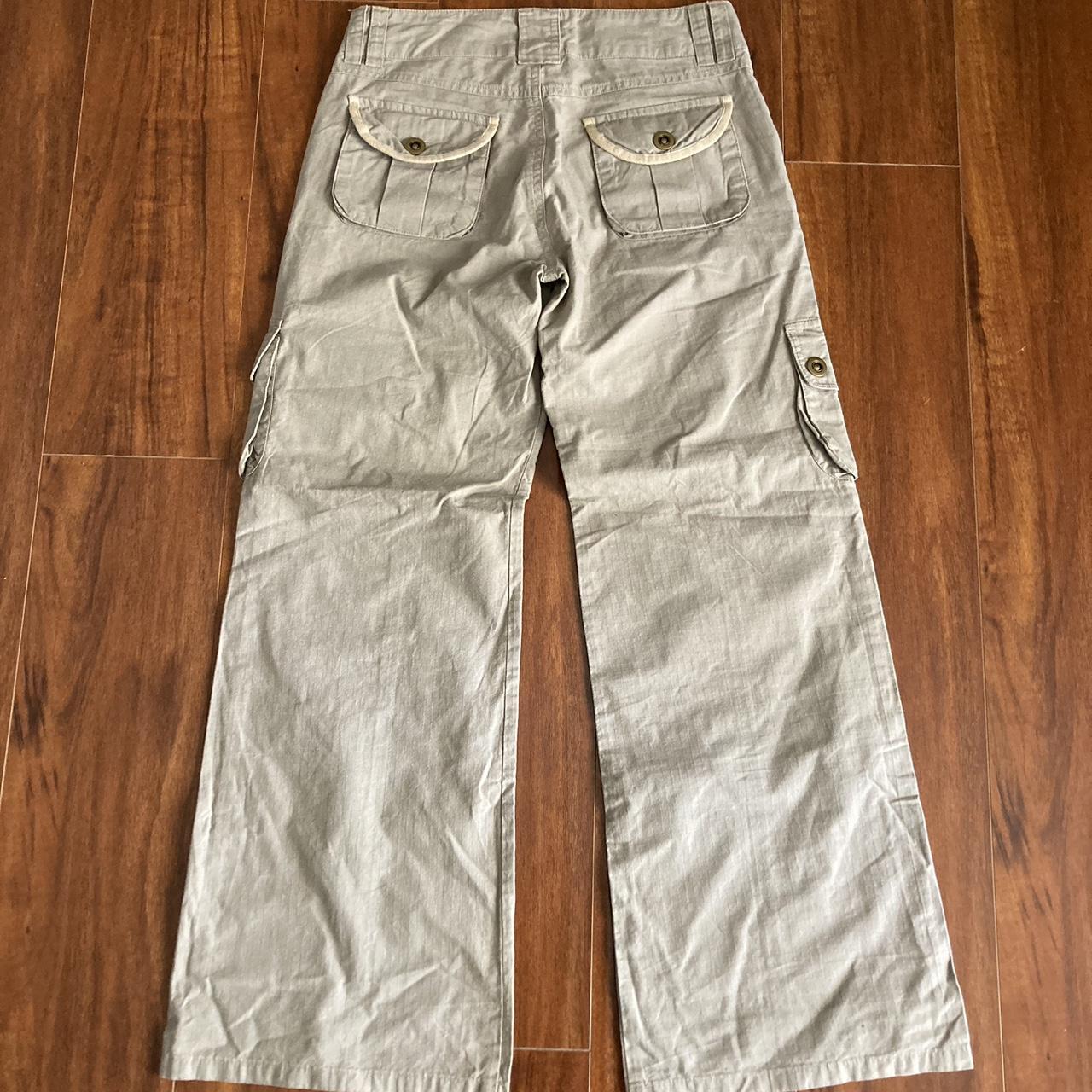 Mixt wide leg cargo pouch rave pants Size S Waist... - Depop