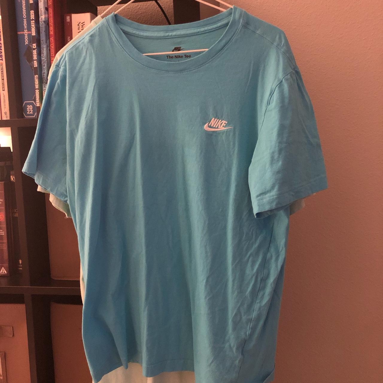 Light blue Nike tee large - Depop