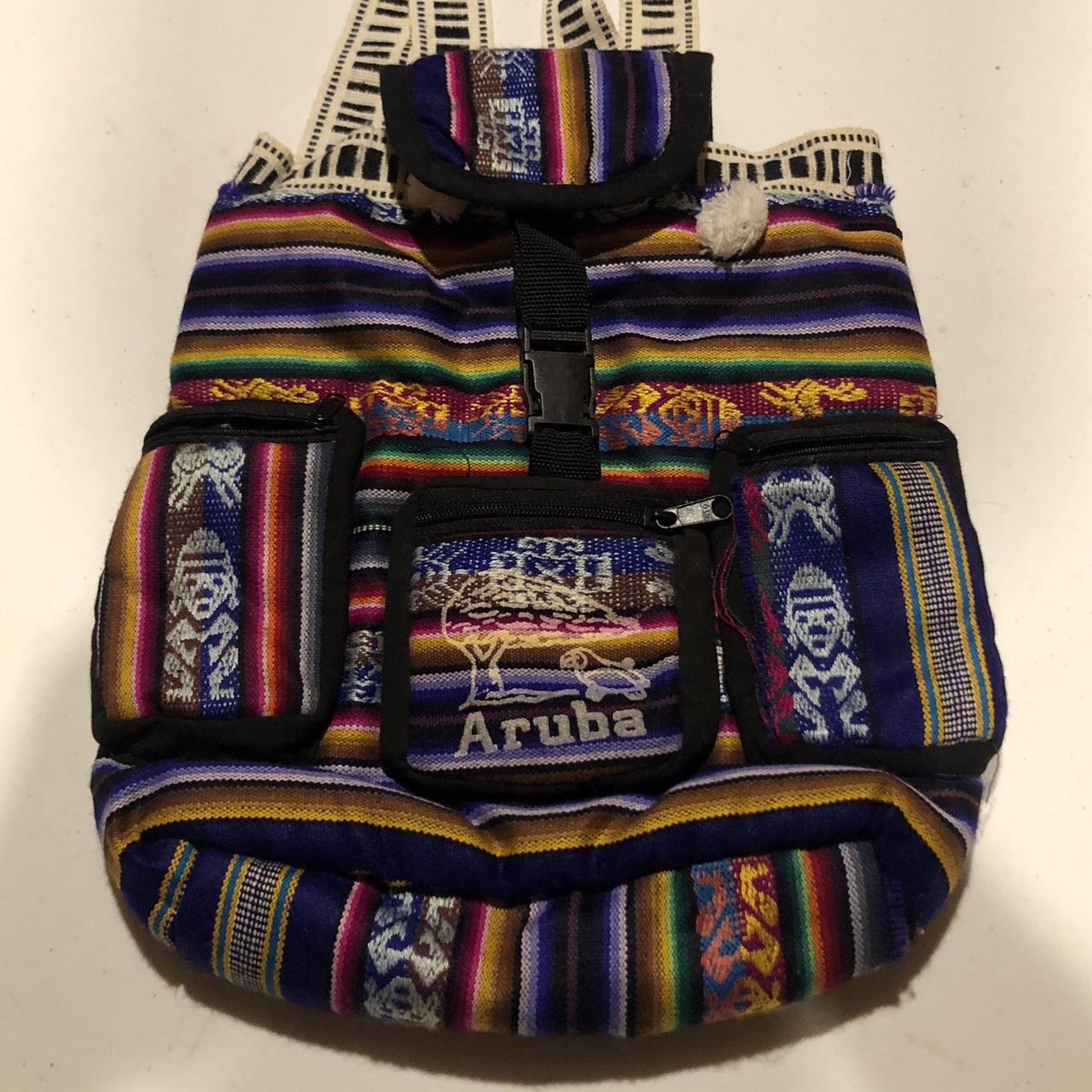 Women’s hippie colorful boho indie backpack #hippie... - Depop