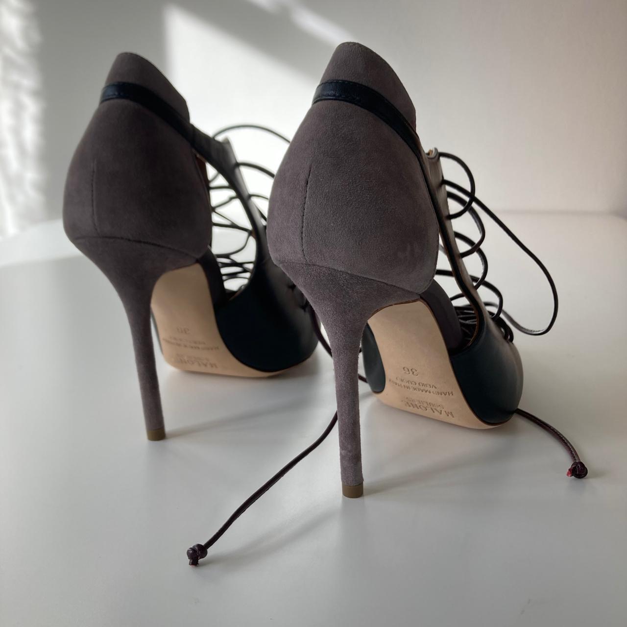 Malone Souliers Montana pointed toe/ lace up high... - Depop