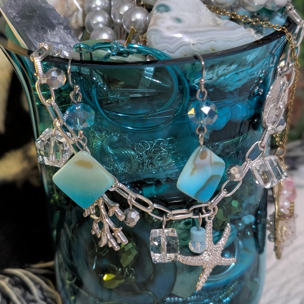Mystery jewelry mermaid theme jar Lots of beachy... | Depop
