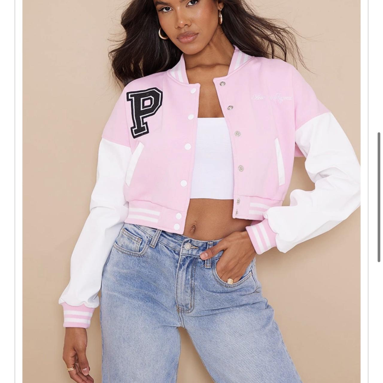 Pretty little thing bomber jacket Worn once - Depop