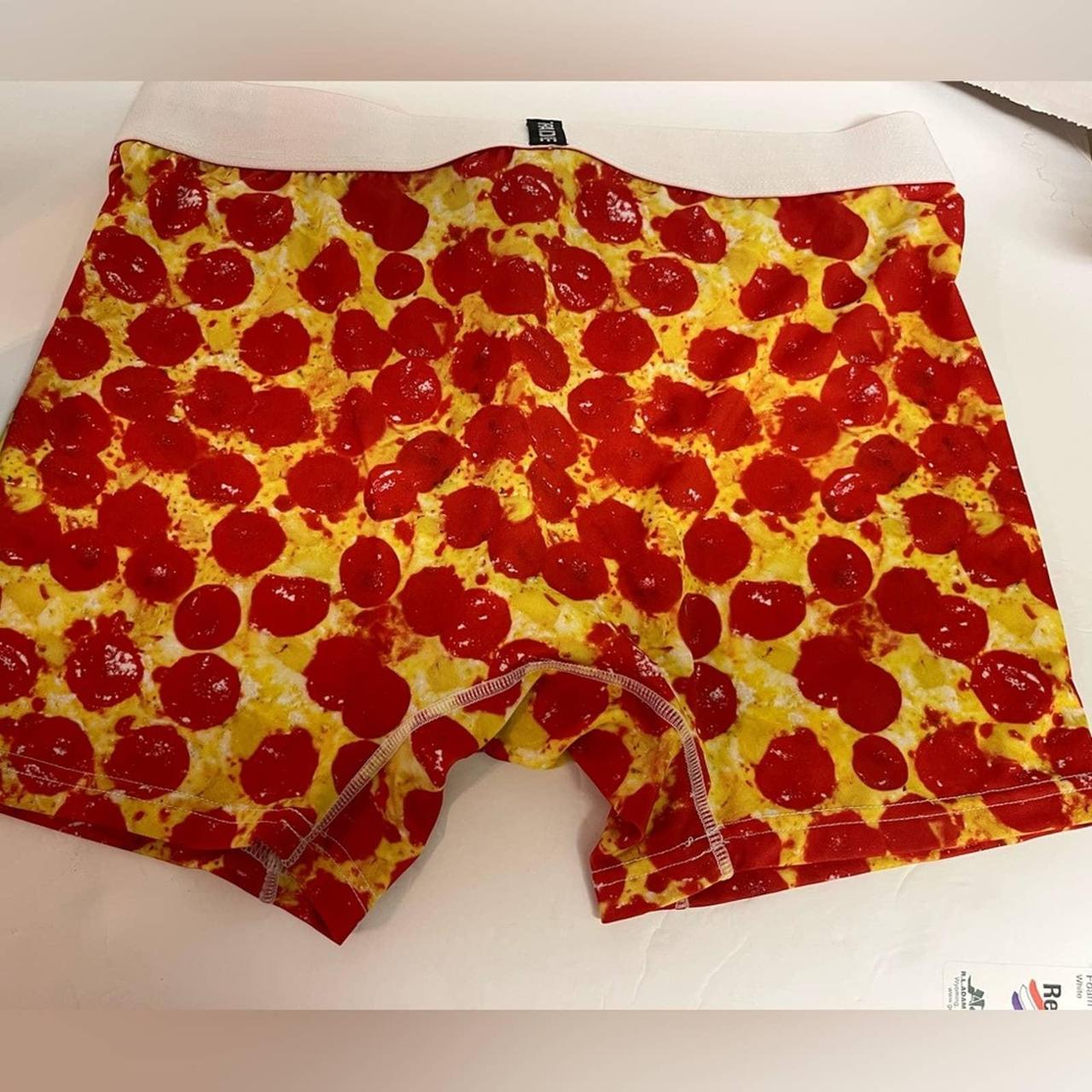 Tradie Men’s Boxer Briefs Funny Party Pants Pizza... - Depop