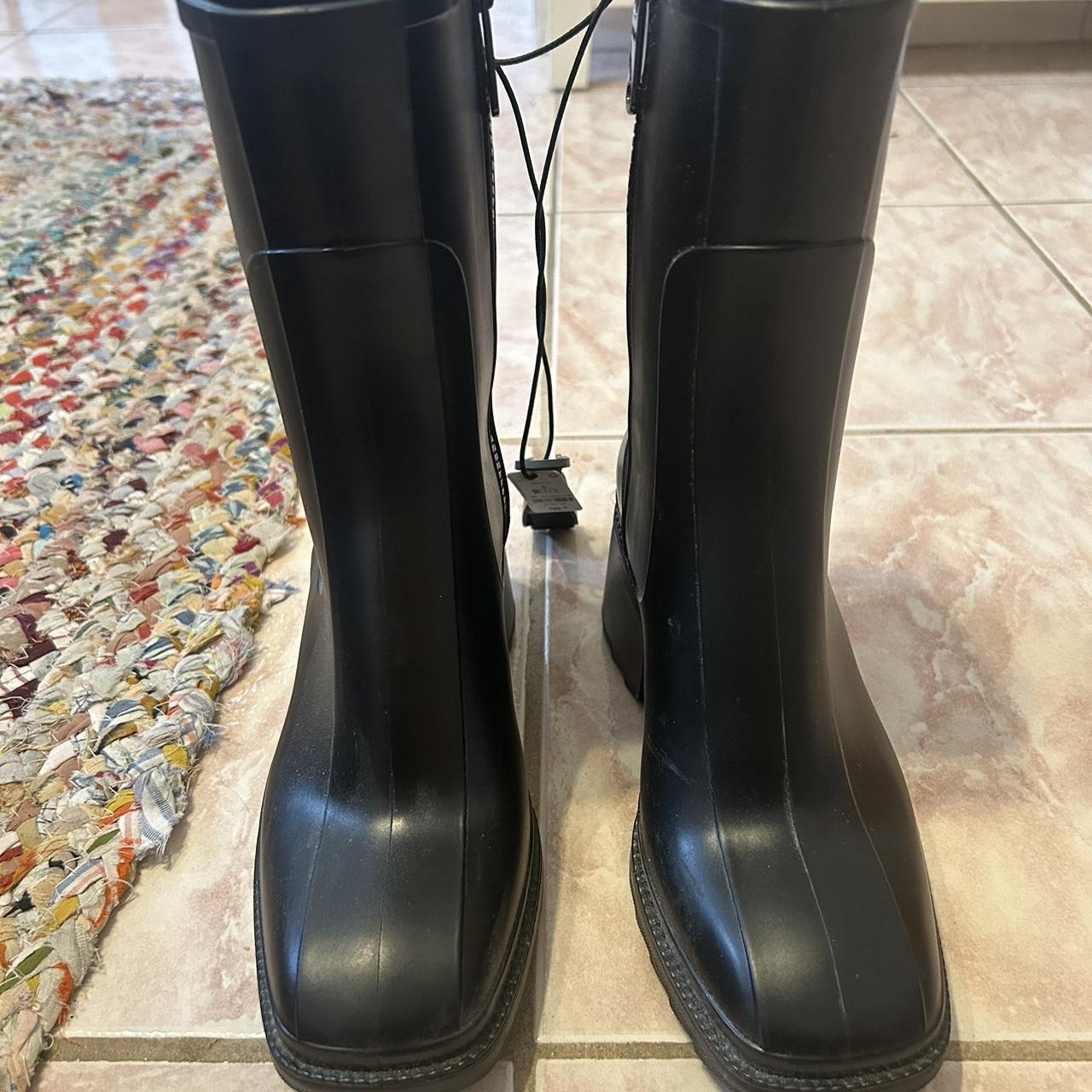 Chloe-inspired heeled rain boots from Ardene, brand... - Depop