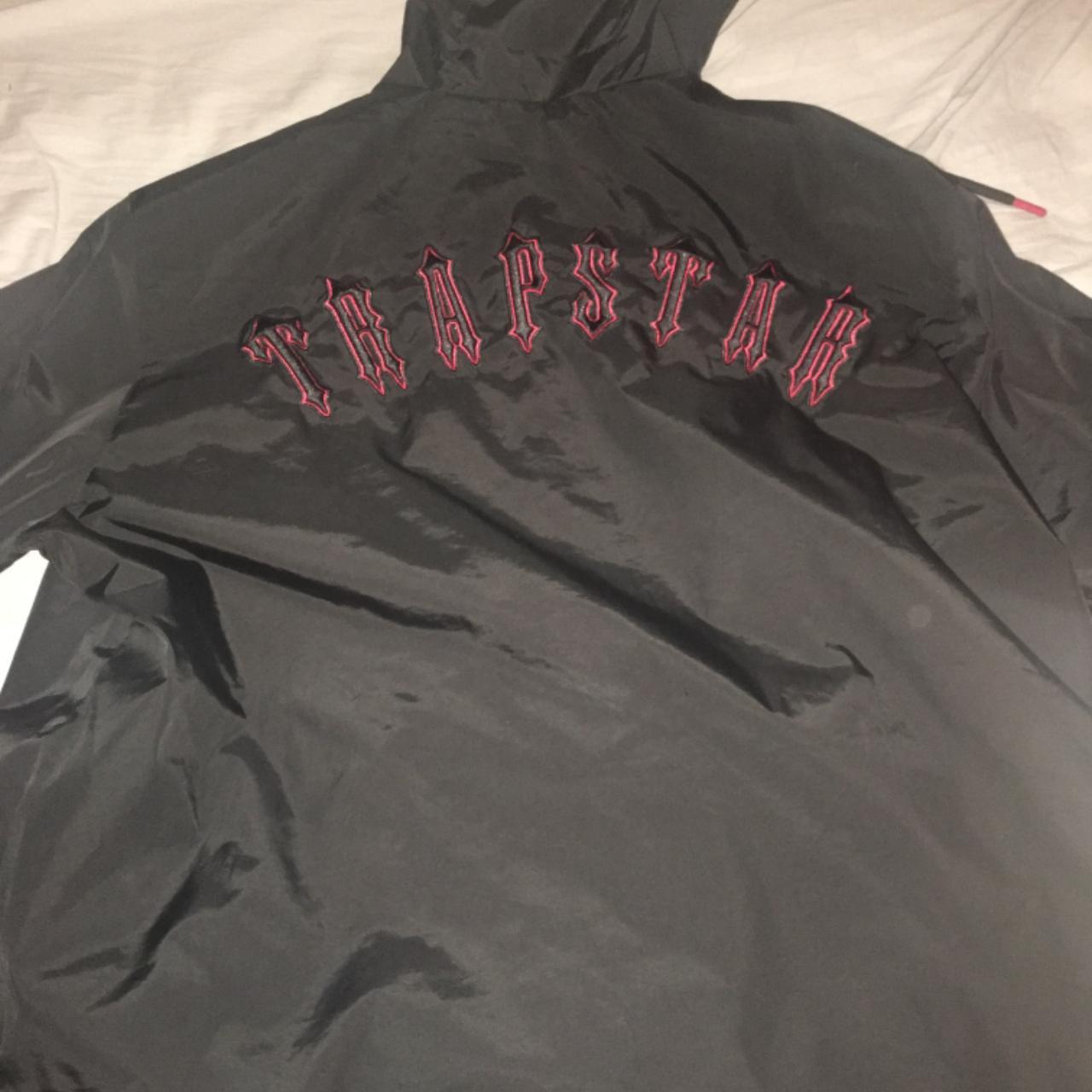 Trapstar Black & Red Windbreaker - Depop
