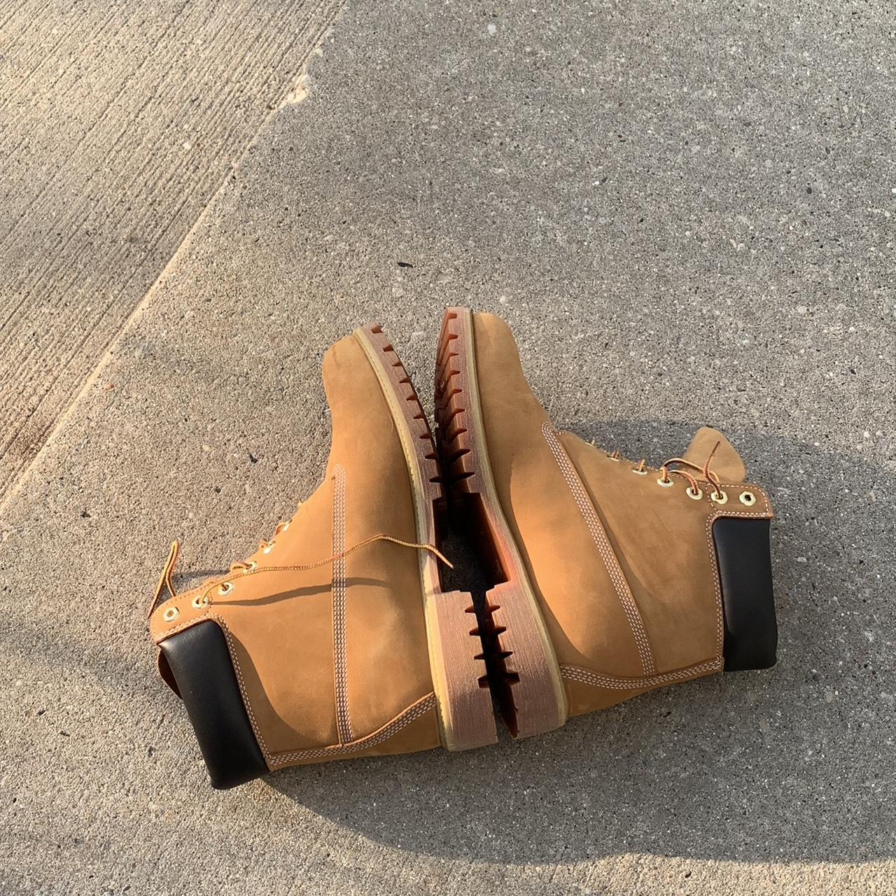 Brand new Timberlands Comes with box Dm me with... - Depop