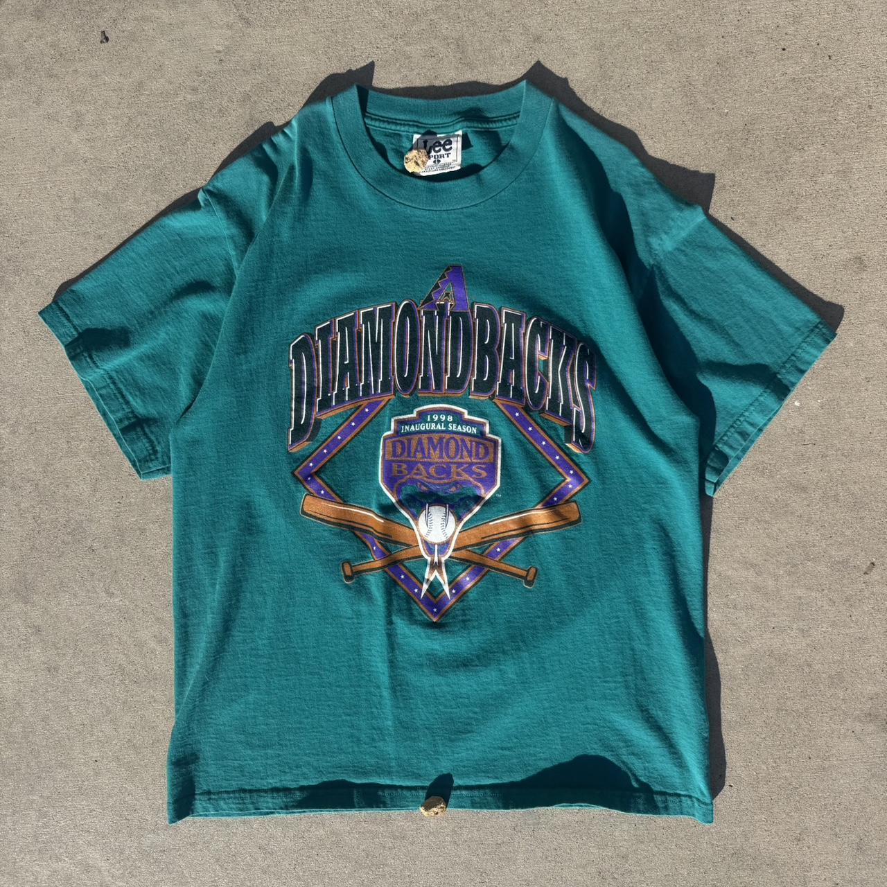 1998 Diamondbacks teal tee flawless condition - Depop