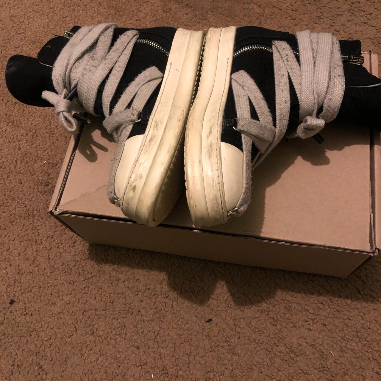 Rick Owens DRKSHDW Jumbo Laces Hexagram/Black SIZE... | Depop