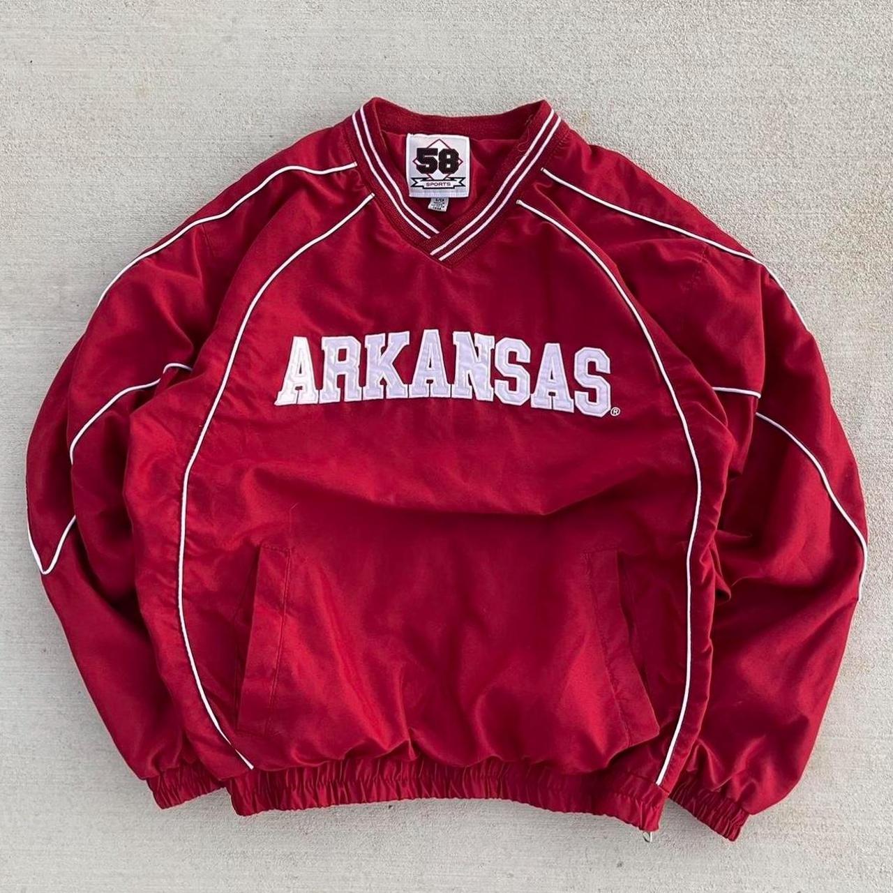 Arkansas Razorbacks Windbreaker Jacket. size Small... - Depop