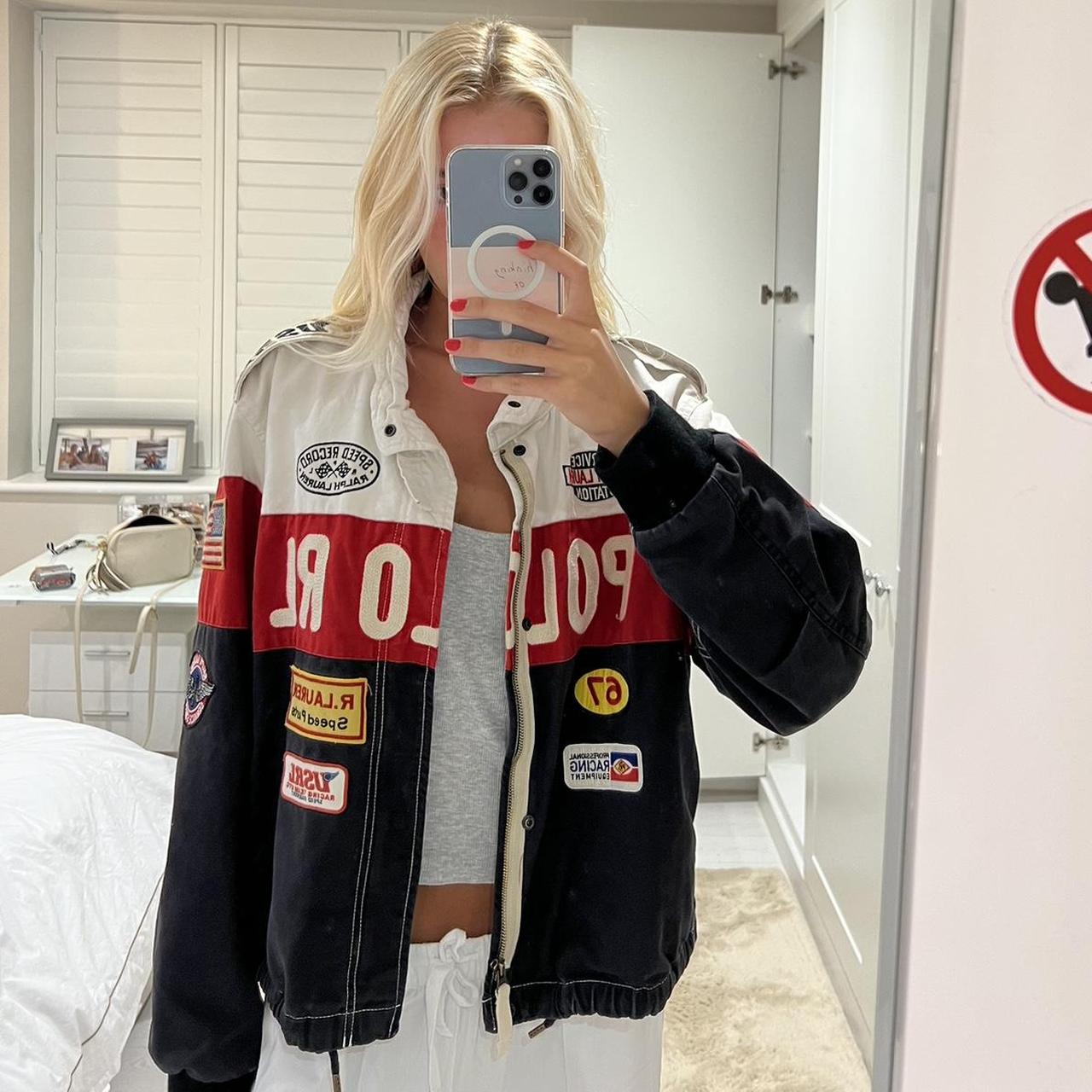 RALPH LAUREN RACING JACKET 🖤 ️ SO RARE send offers... - Depop