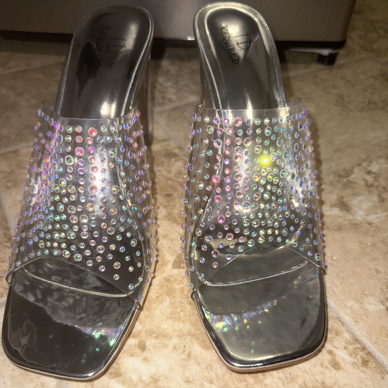 Rhinestone Mules Wide foot friendly Sturdy... - Depop