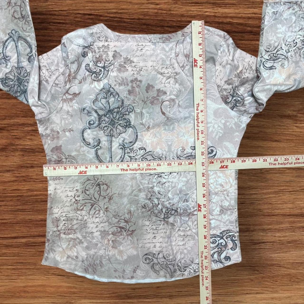 Vintage 90s Women’s Cyber Grunge Rhinestone AOP... | Depop