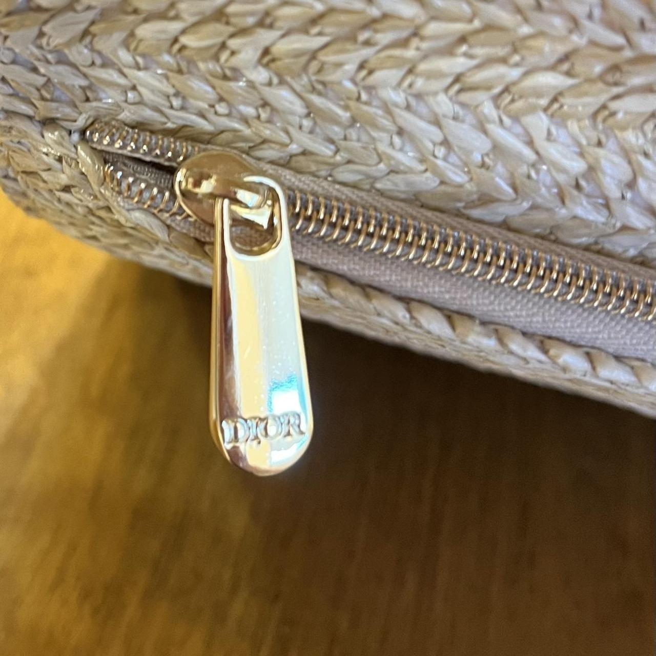 Brand new Dior raffia wallet with box (9” x5.5”) - Depop