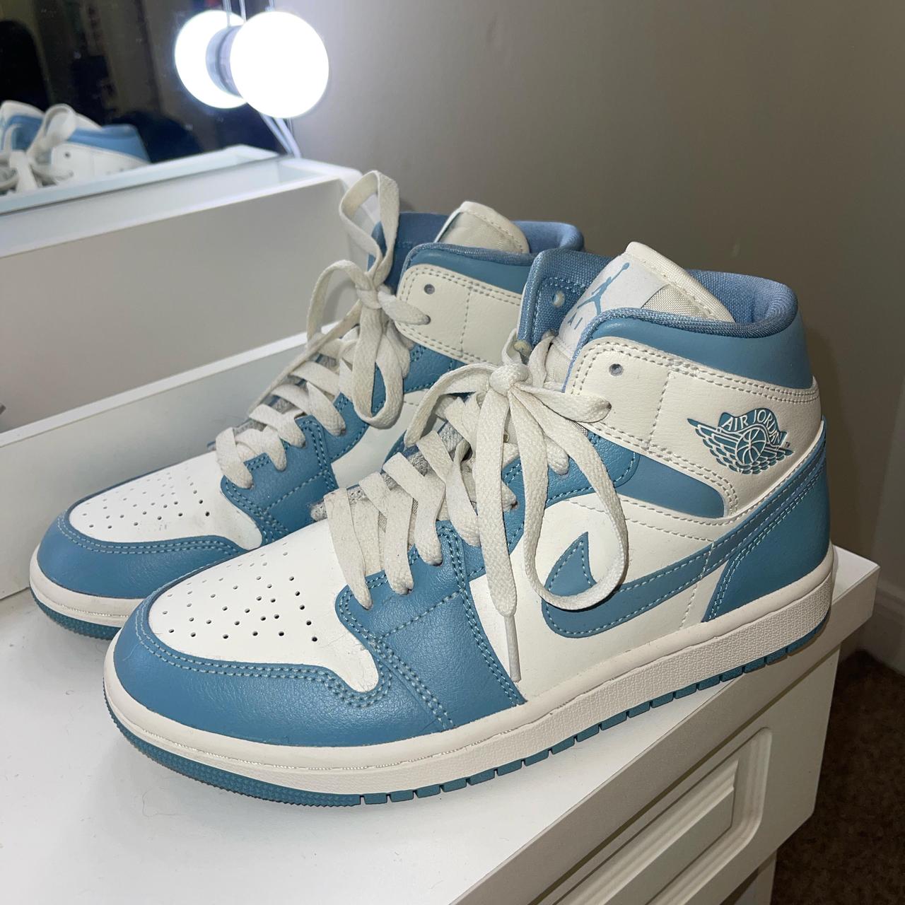 “University Blue” High top Nike air Jordan’s... - Depop