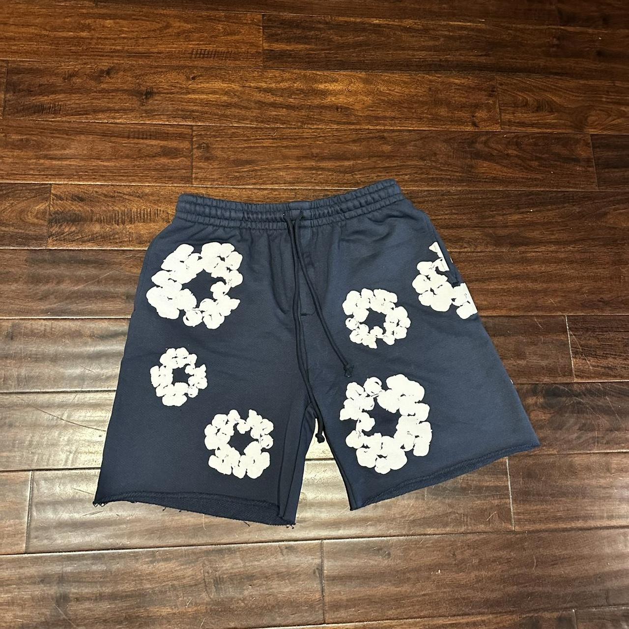 Navy Denim Tear shorts L Authentic Dead stock | Depop