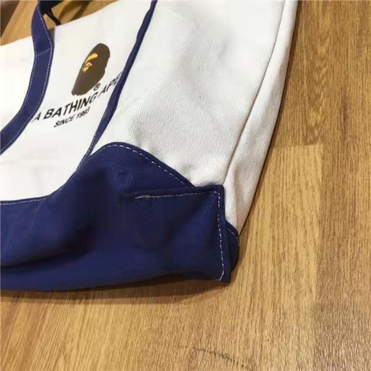 A Bathing Ape Bape Canvas Shoulder Handbag Tote Bag... - Depop