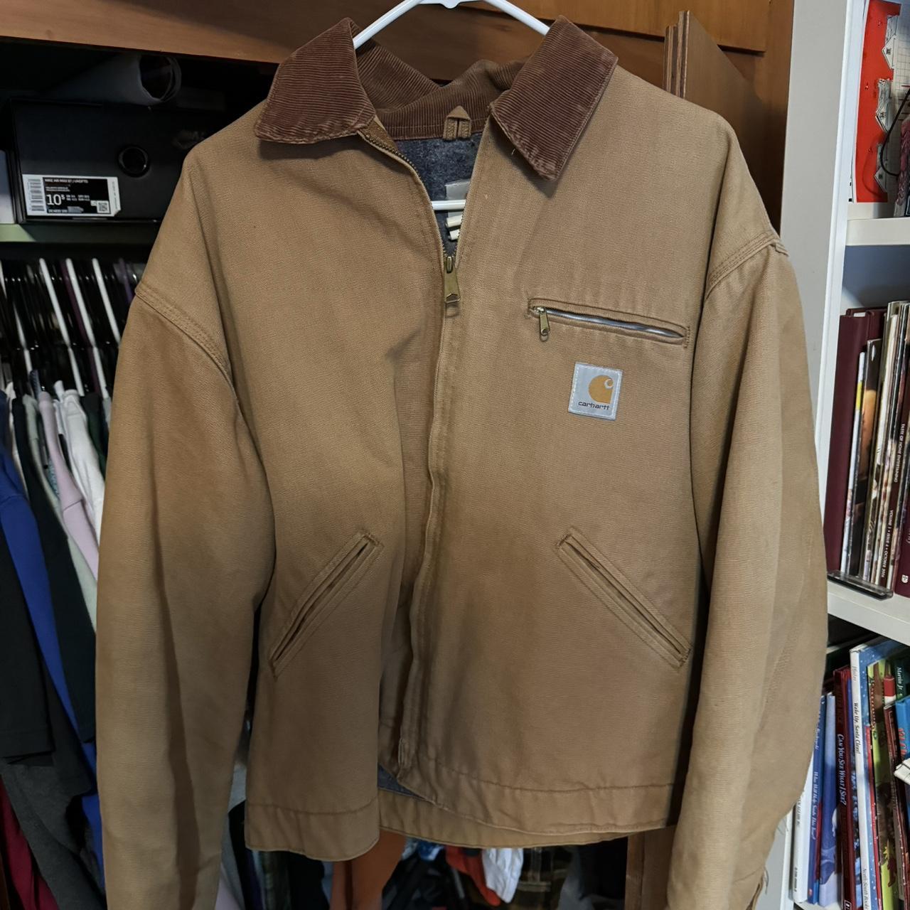 Vintage Carhartt jacket P2P 27” T2B 29” Sleeve 24” - Depop