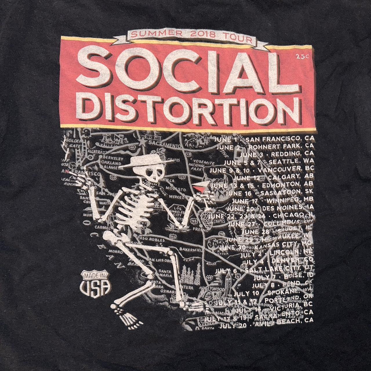 Social Distortion Band Summer 2018 Tour T-shirt... - Depop