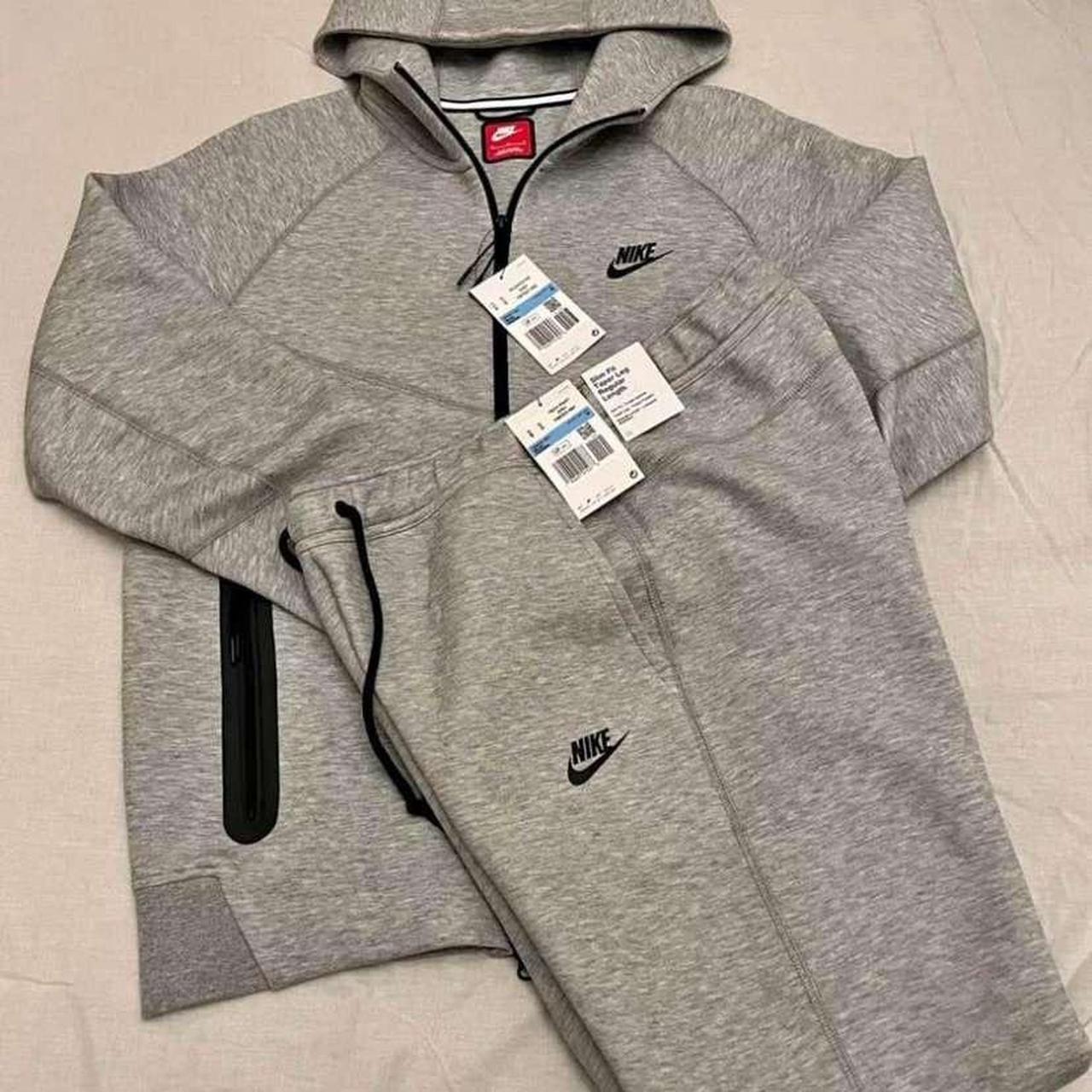 Grey Nike tech fleece tracksuit Brand new with... - Depop