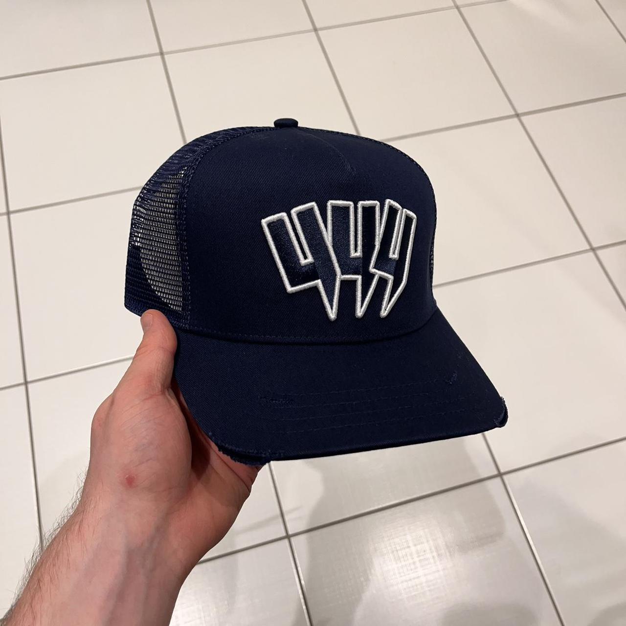 Yelir World Cap Triple Y Navy Brand new Open to... | Depop