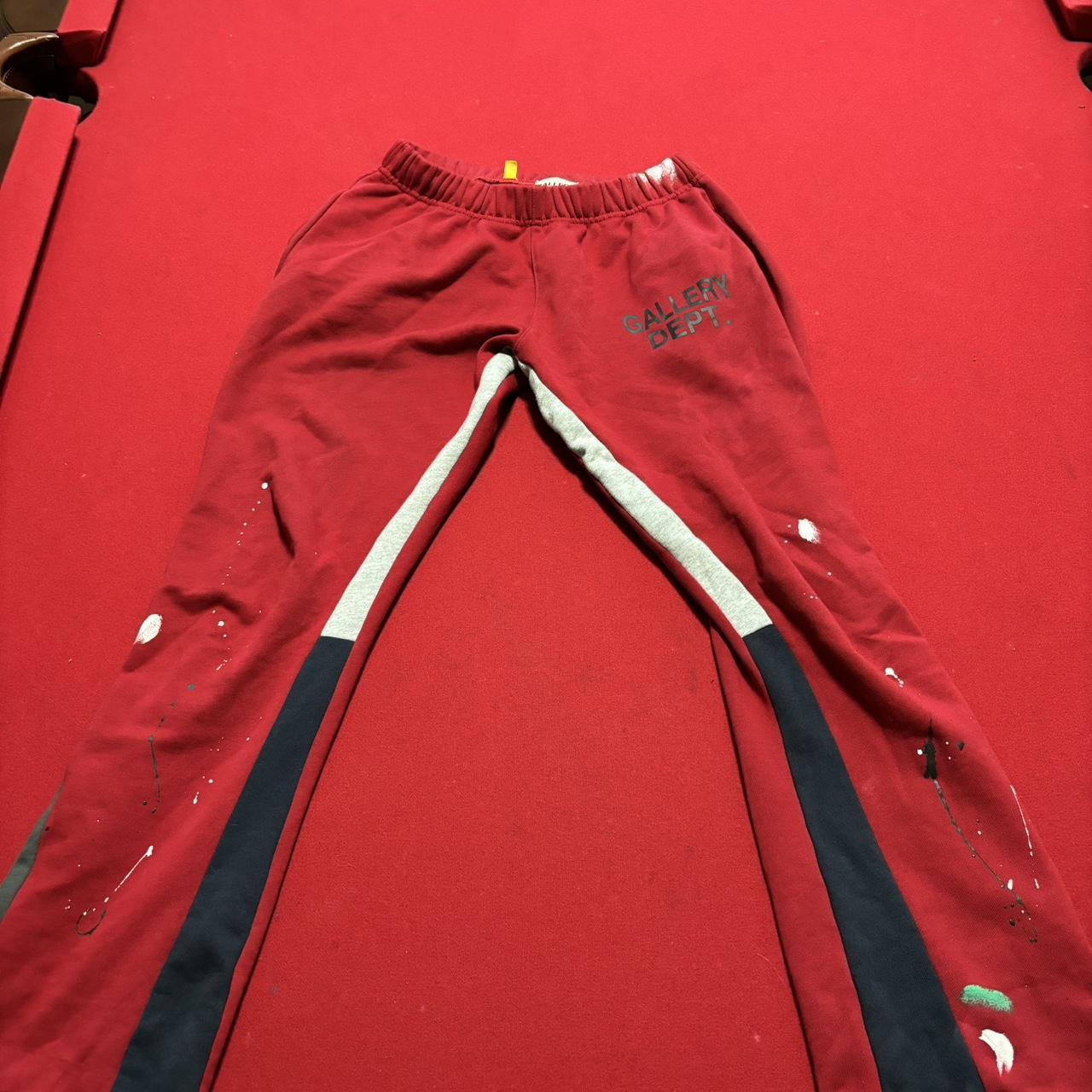 large red gallery dept. flare sweatpants got from... - Depop