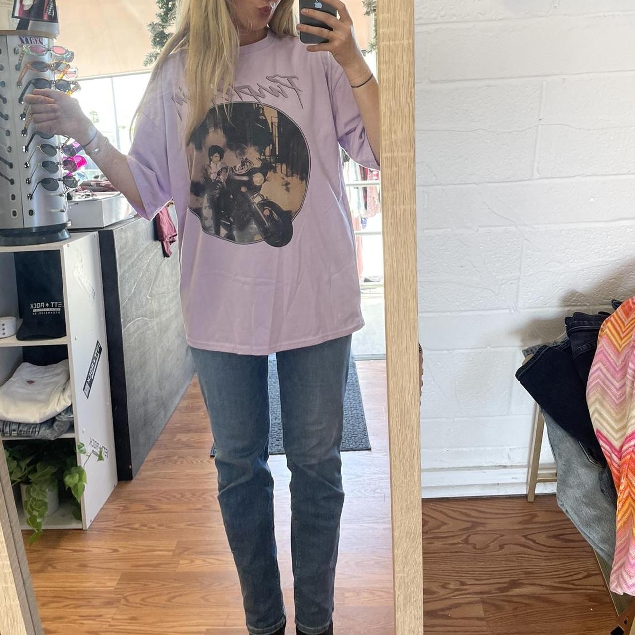Large purple “purple rain” Prince t shirt! Sooo... - Depop