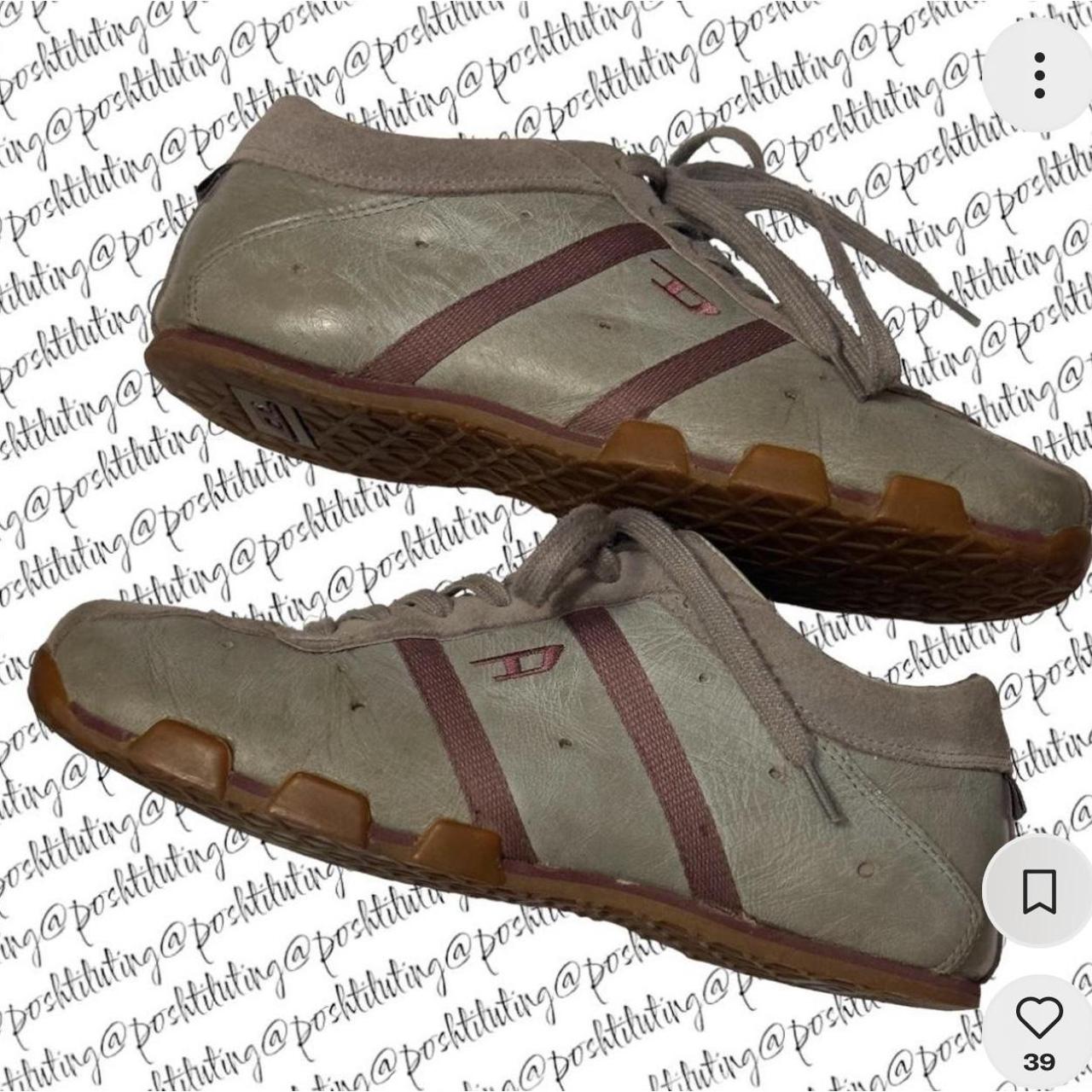 Y2K Vintage Diesel Sneakers Worn spots on the big... - Depop