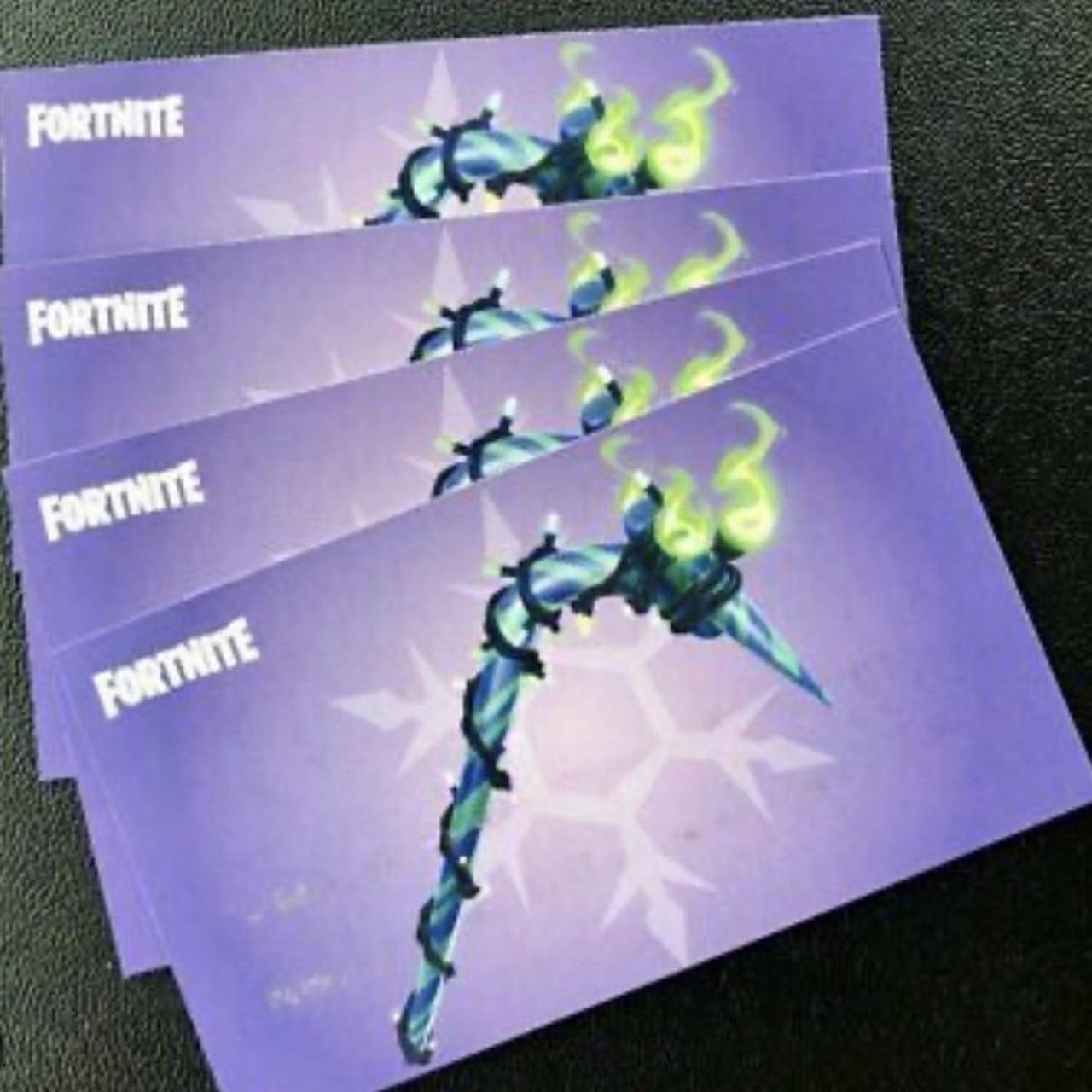 Fortnite minty pickaxe code if ur interested message... - Depop