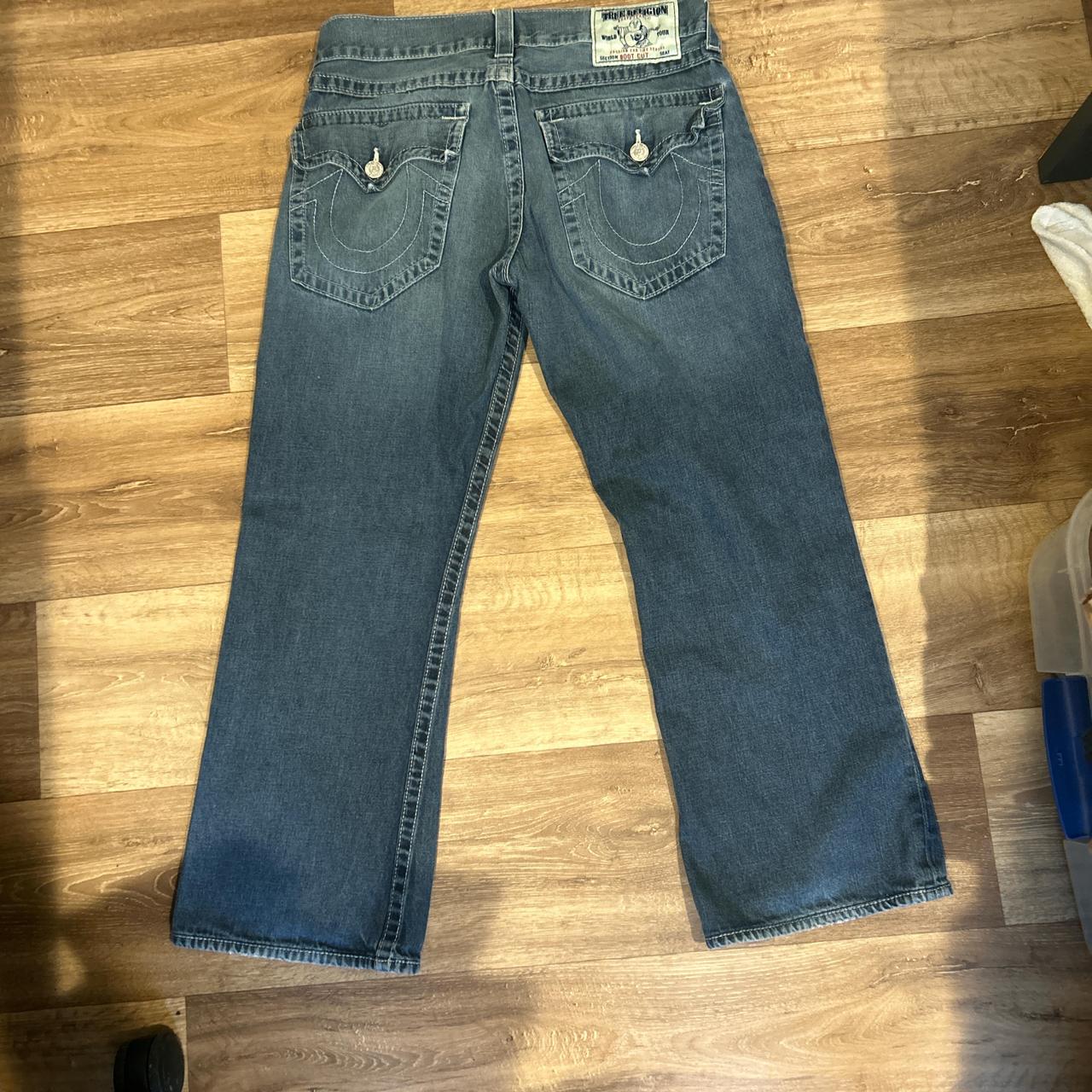 True Religion bootcut jeans size 34(W) 30(L)... - Depop