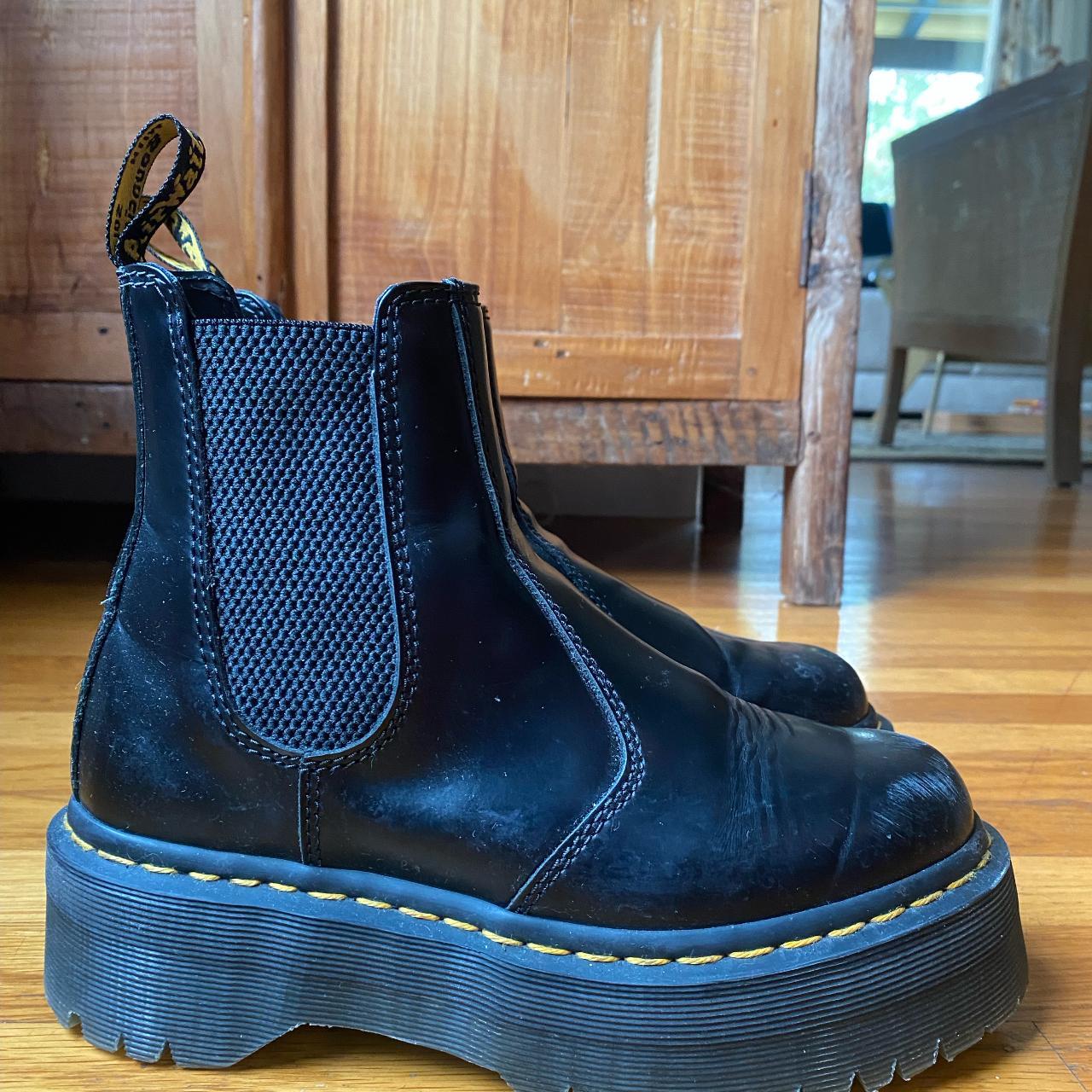 Black platform Chelsea Doc Martens, some scuff marks... - Depop