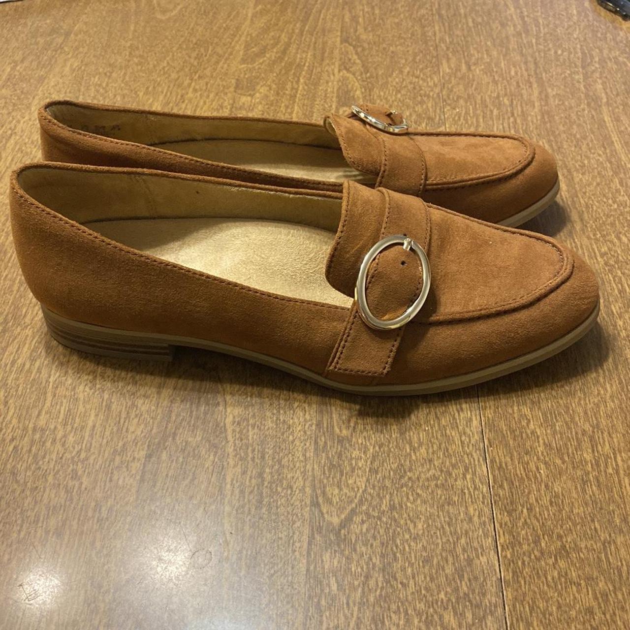 Naturalizer Mina Brown Loafers slip ons- Women’s... - Depop