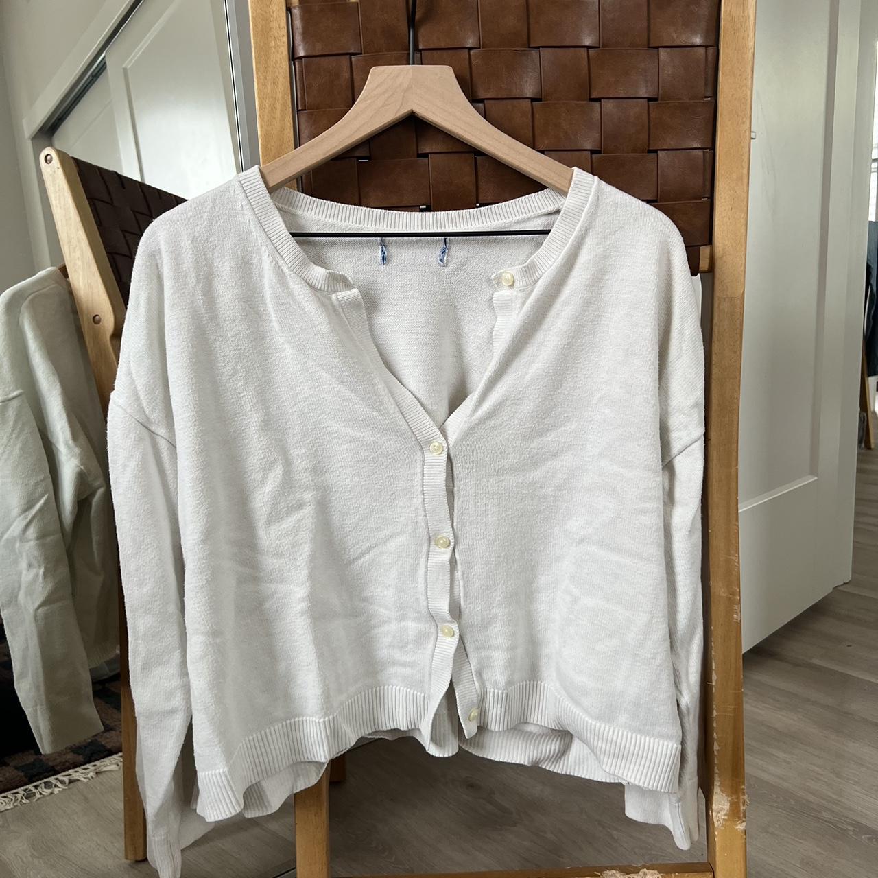 Oversized cream cardigan Has vintage feel no... - Depop