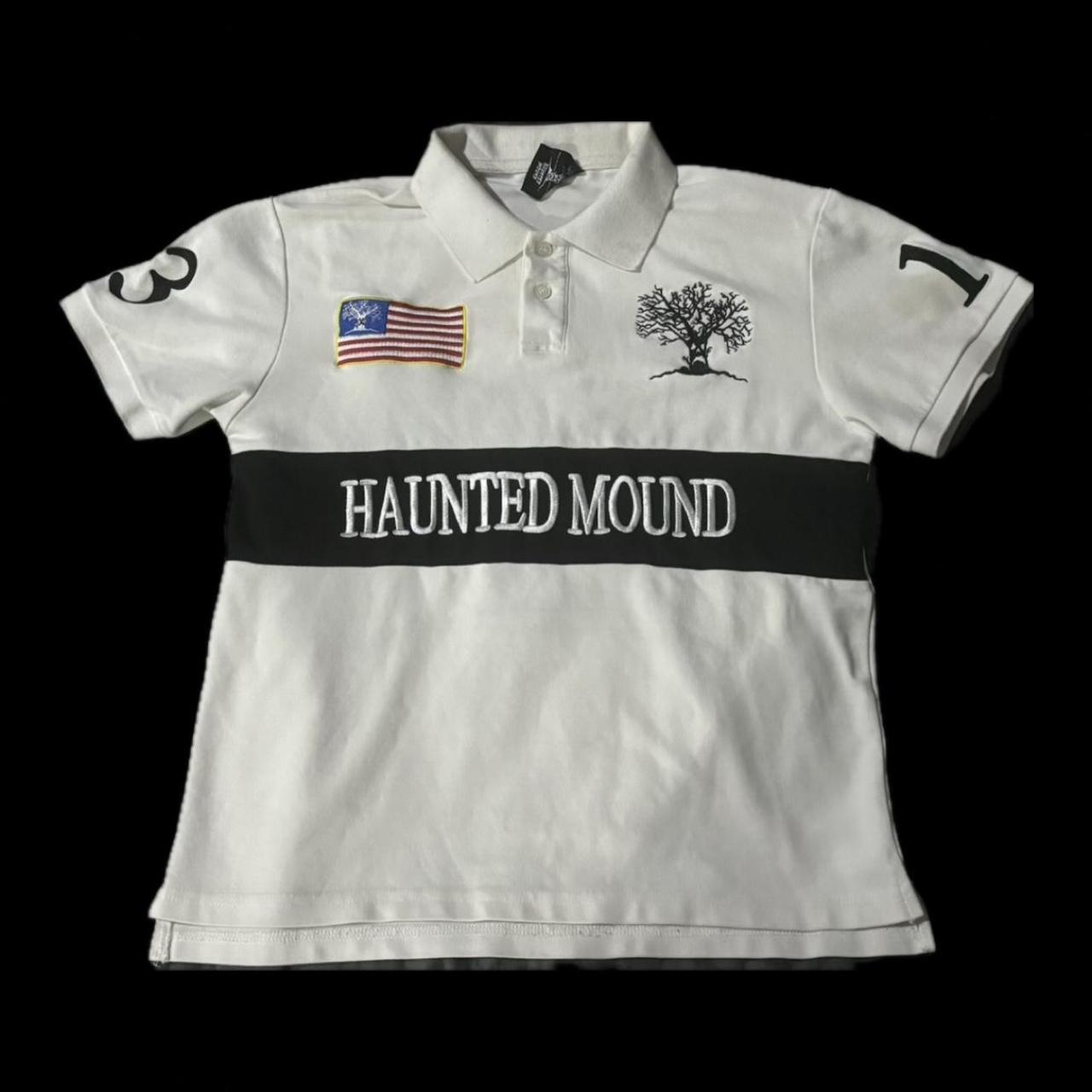 Haunted mound angels tour polo (NOT REAL PRICE. DO... - Depop