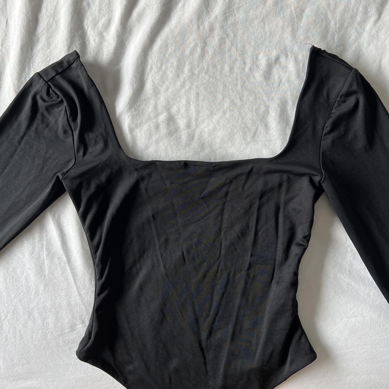 supre square neck long sleeve body suit size xs in... - Depop