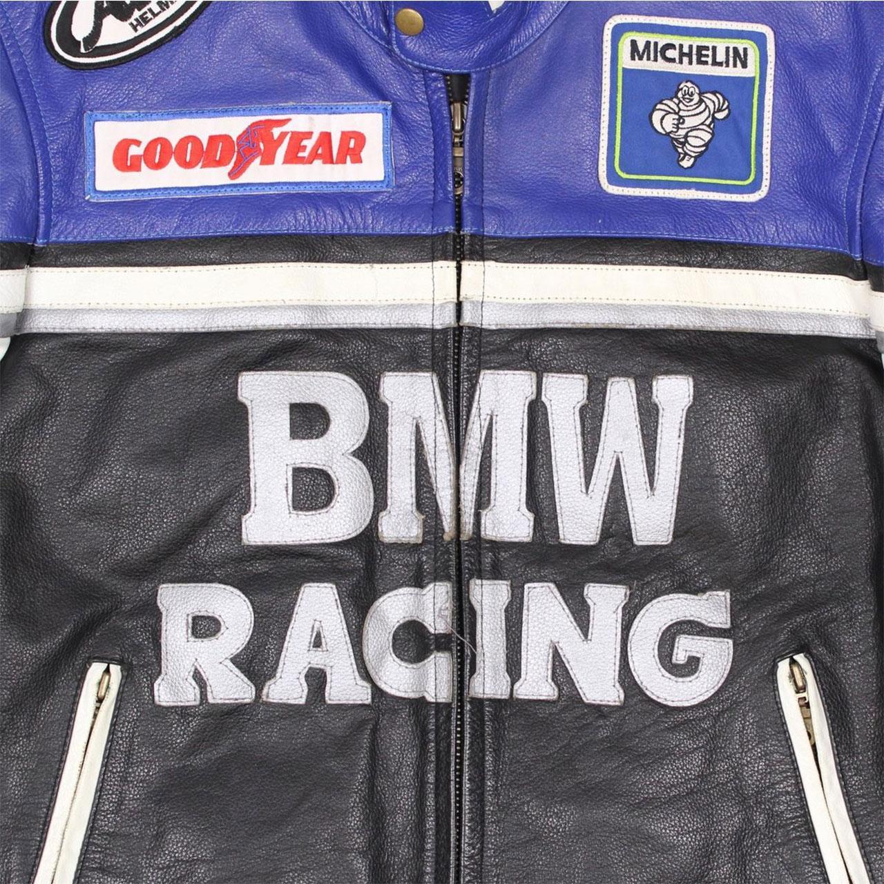 BMW Vintage Racing Leather Jacket Multiple Sizes... - Depop