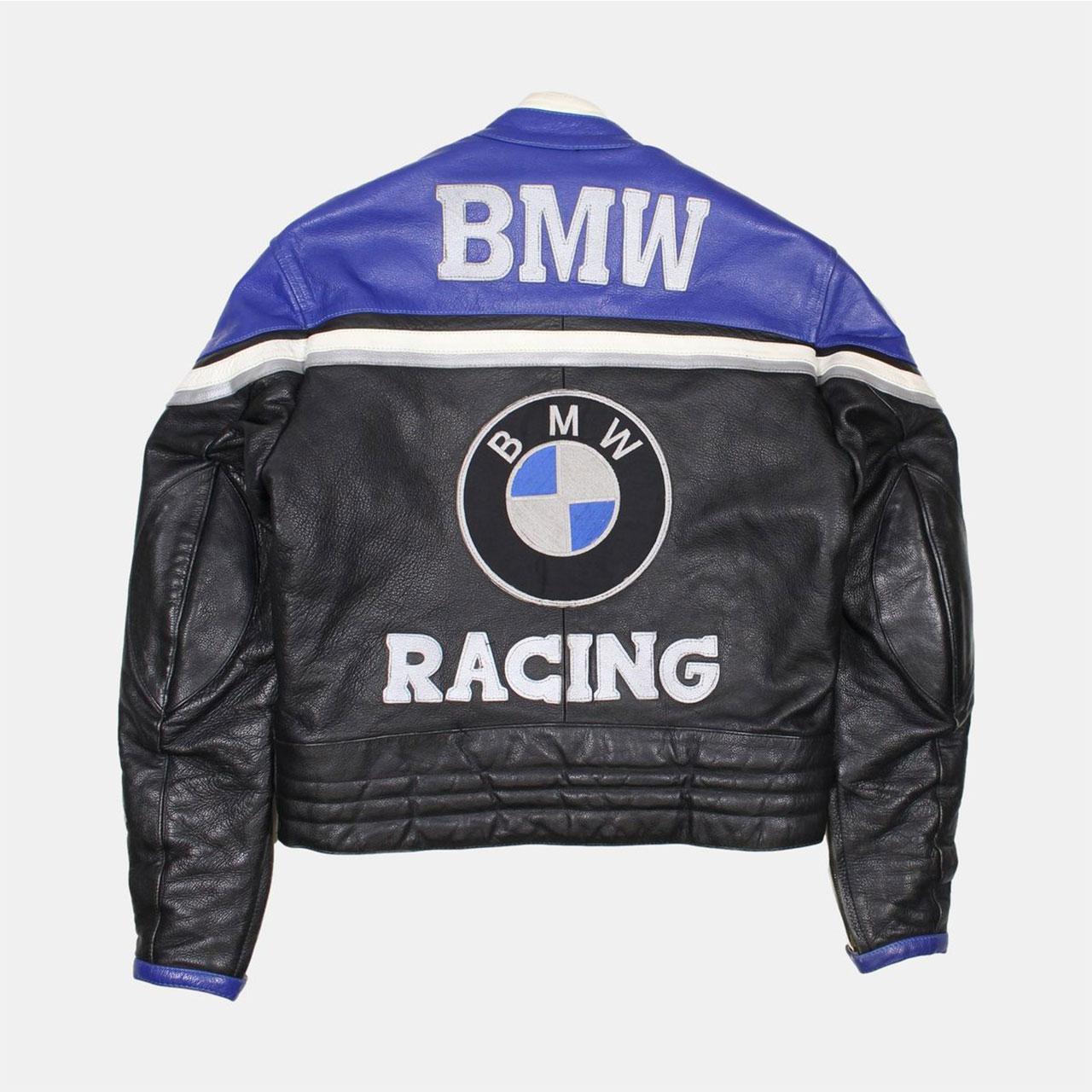BMW Vintage Racing Leather Jacket Multiple Sizes... - Depop