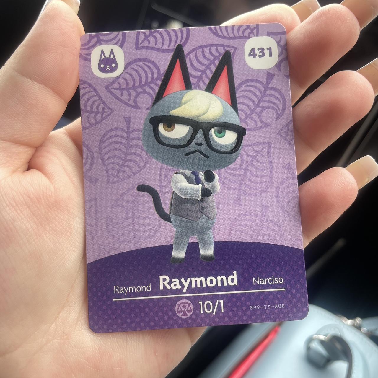 raymond animal crossing amiibo card goes for like... - Depop