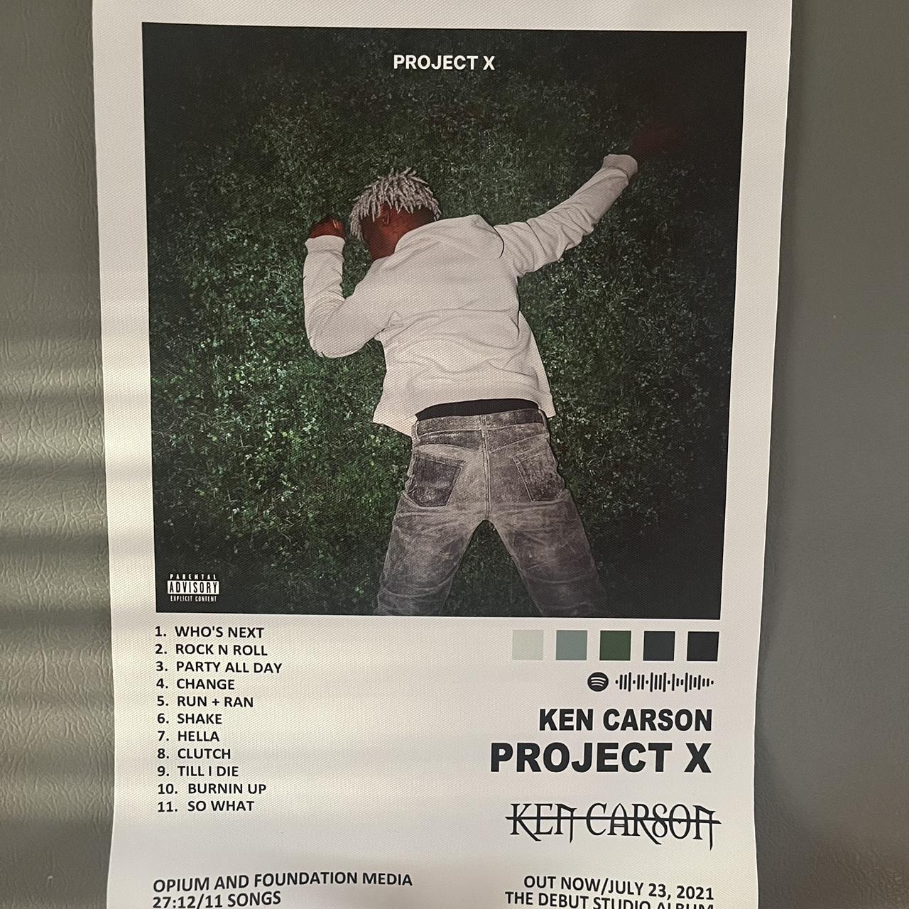 Ken Carson : Project X Poster 11W x 16L - Depop