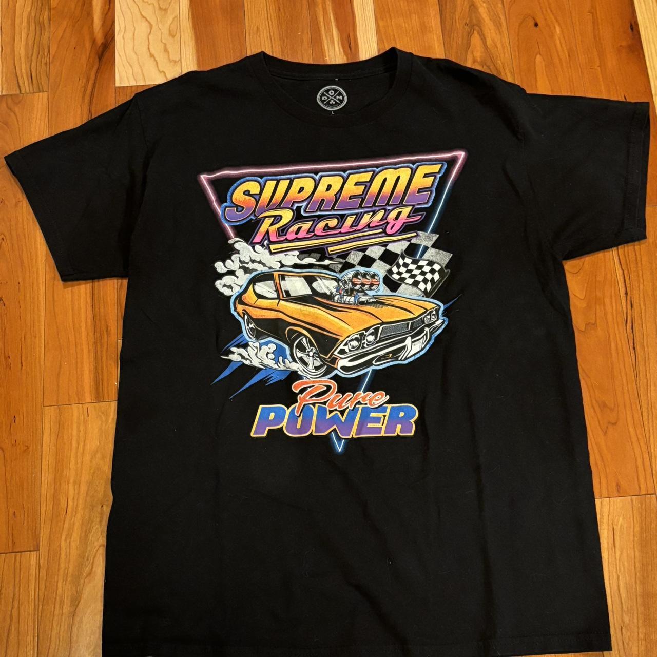 Simple Car graphic tee Shirt has thick material... - Depop