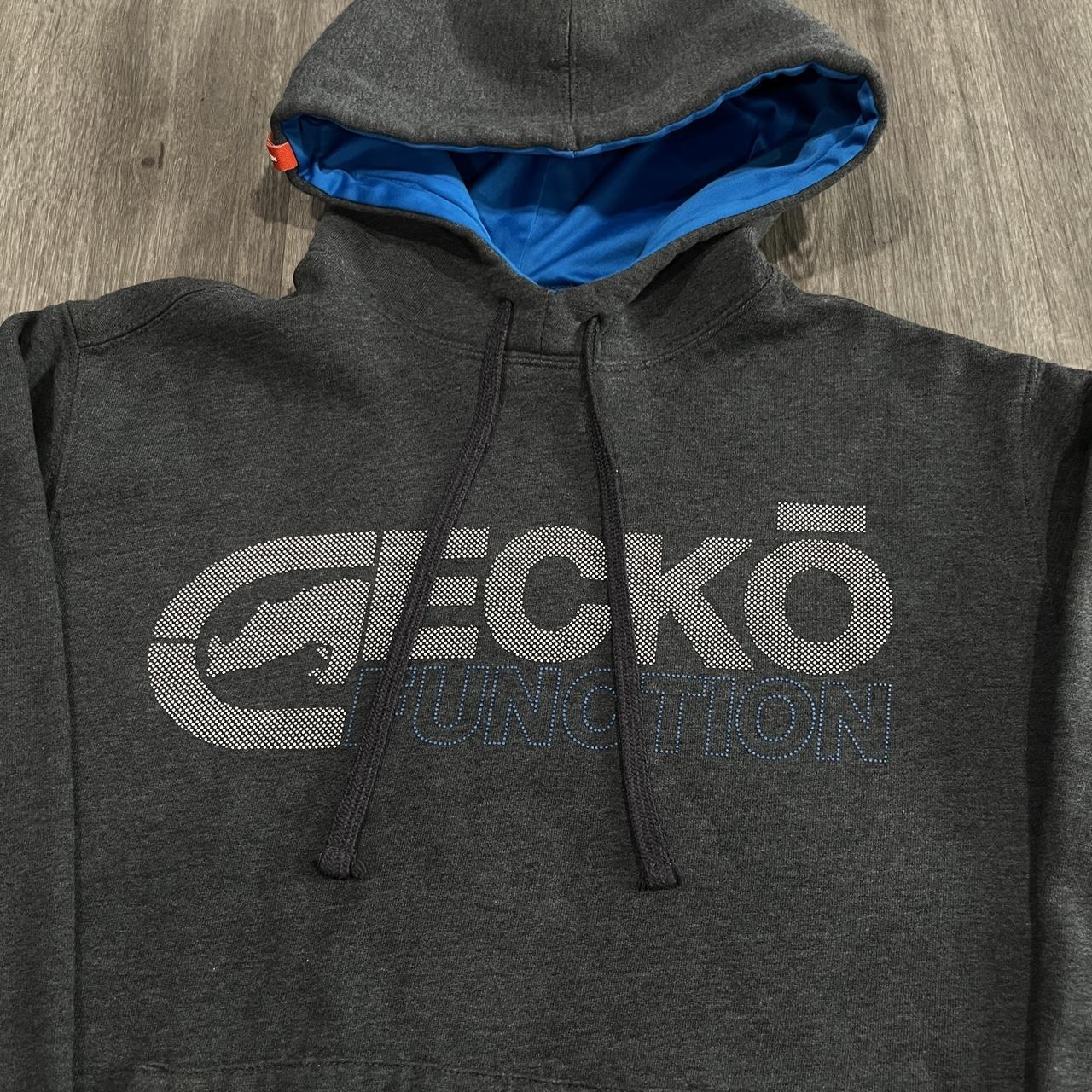 y2k ecko unltd. function hoodie sweatshirt gray mens... - Depop
