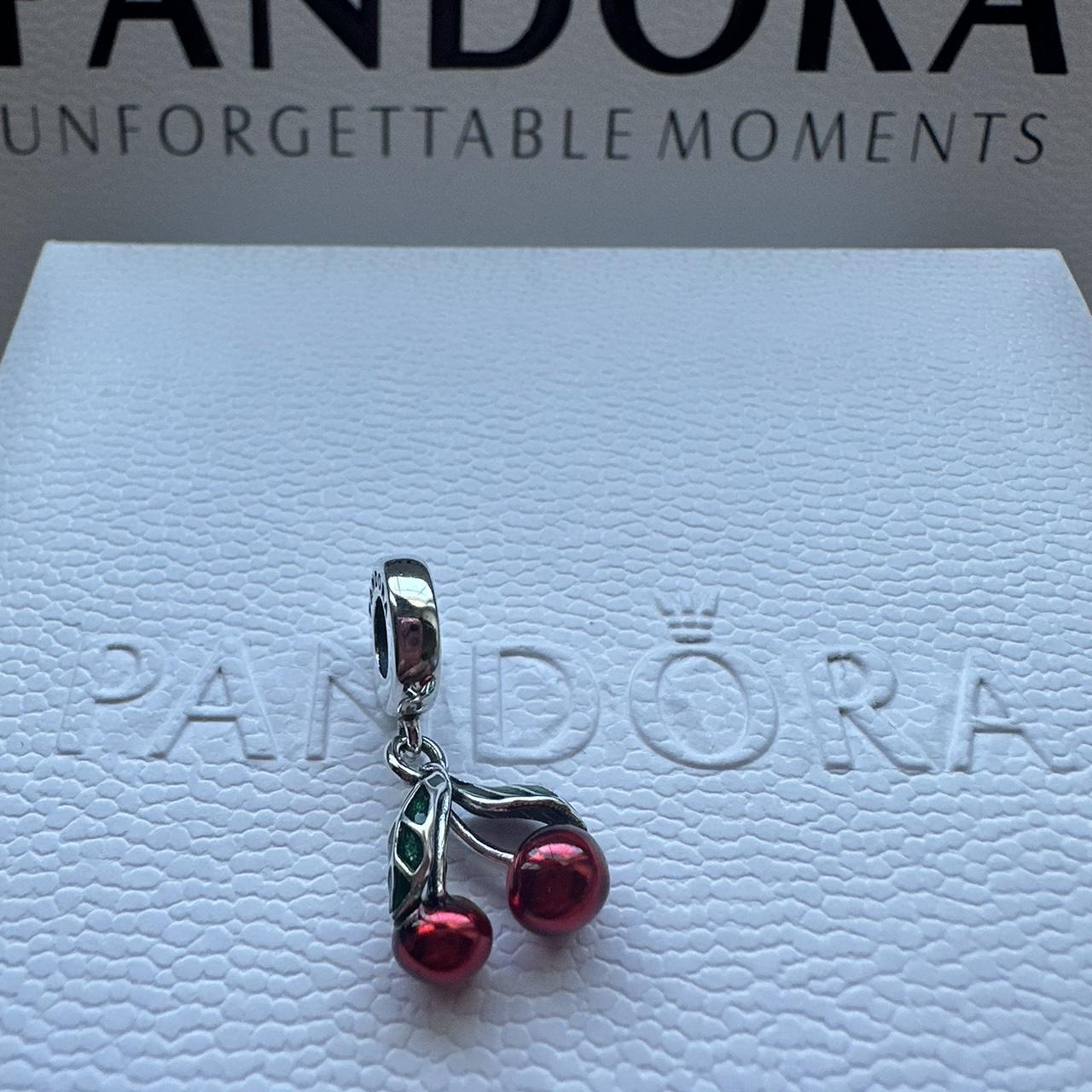 Pandora Asymmetrical Cherry Fruit Dangle... - Depop