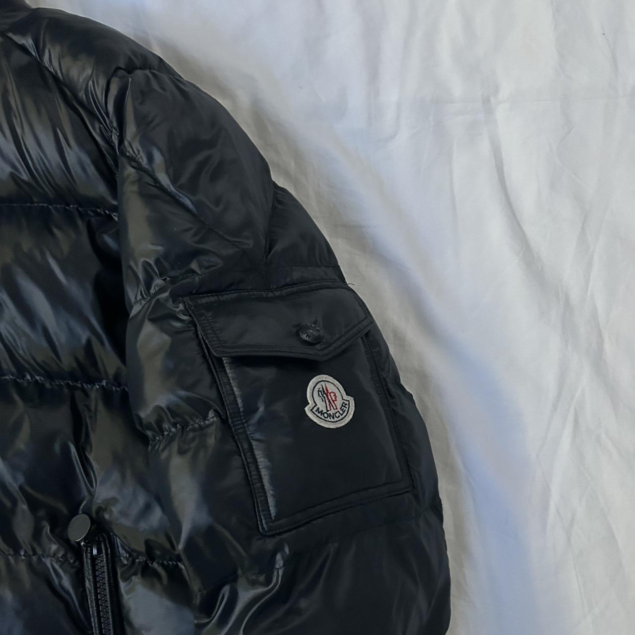 Navy Moncler maya puffer jacket. Price reflects... - Depop