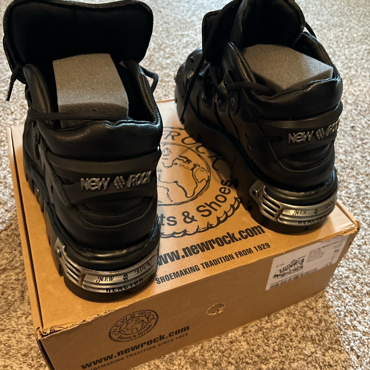 new rock spike pentagram platform boots size 12... - Depop