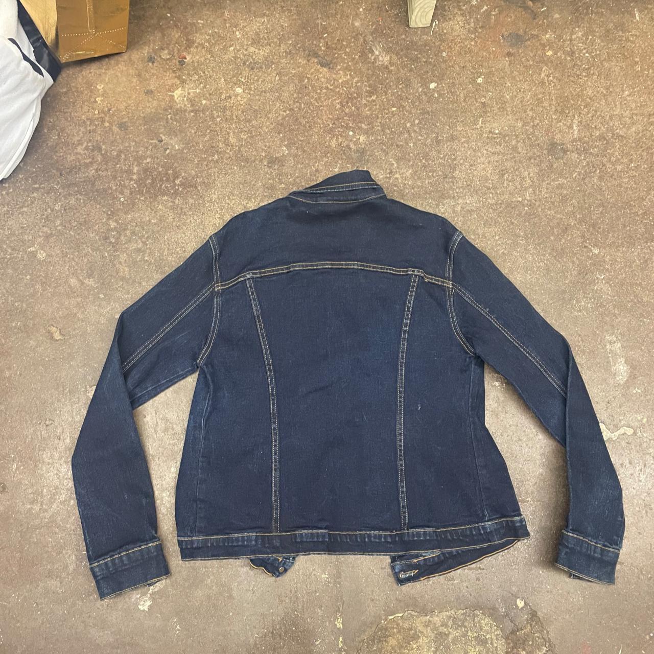 Vintage made in usa Navi jean jacket fits size... - Depop