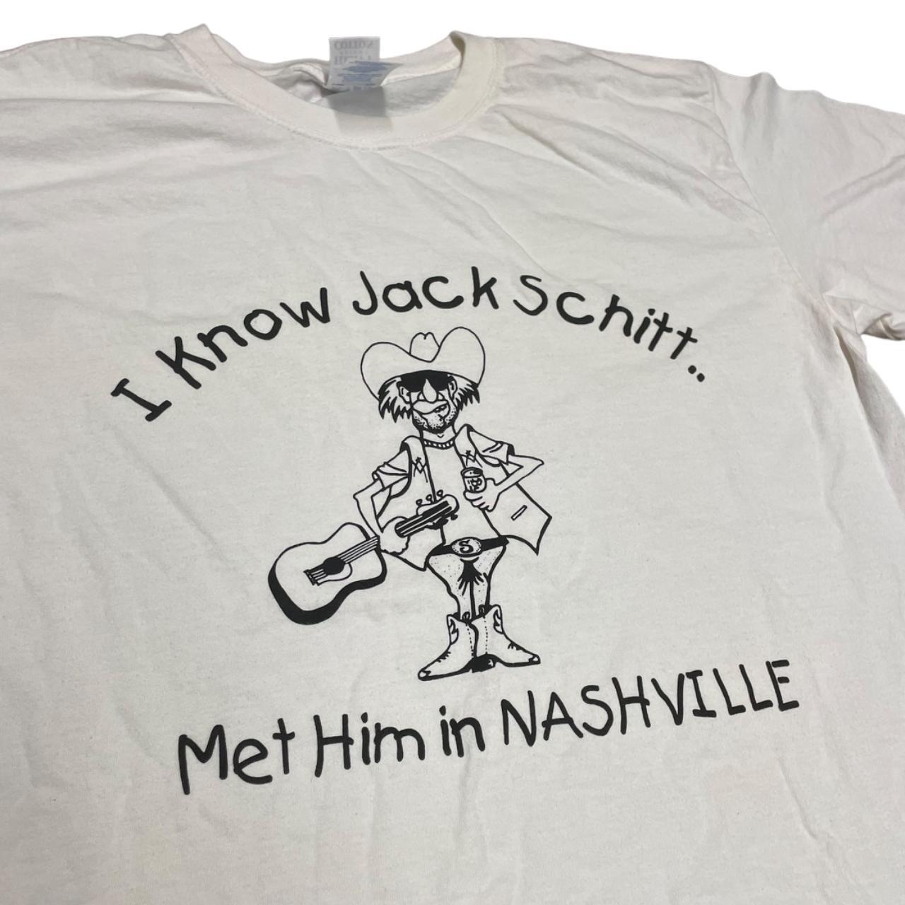 Early 2000's "Jack Schitt" comical spell out tee... - Depop