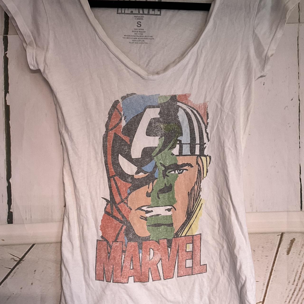 Vintage Marvel mash up T-shirt. Rare print. Small... - Depop