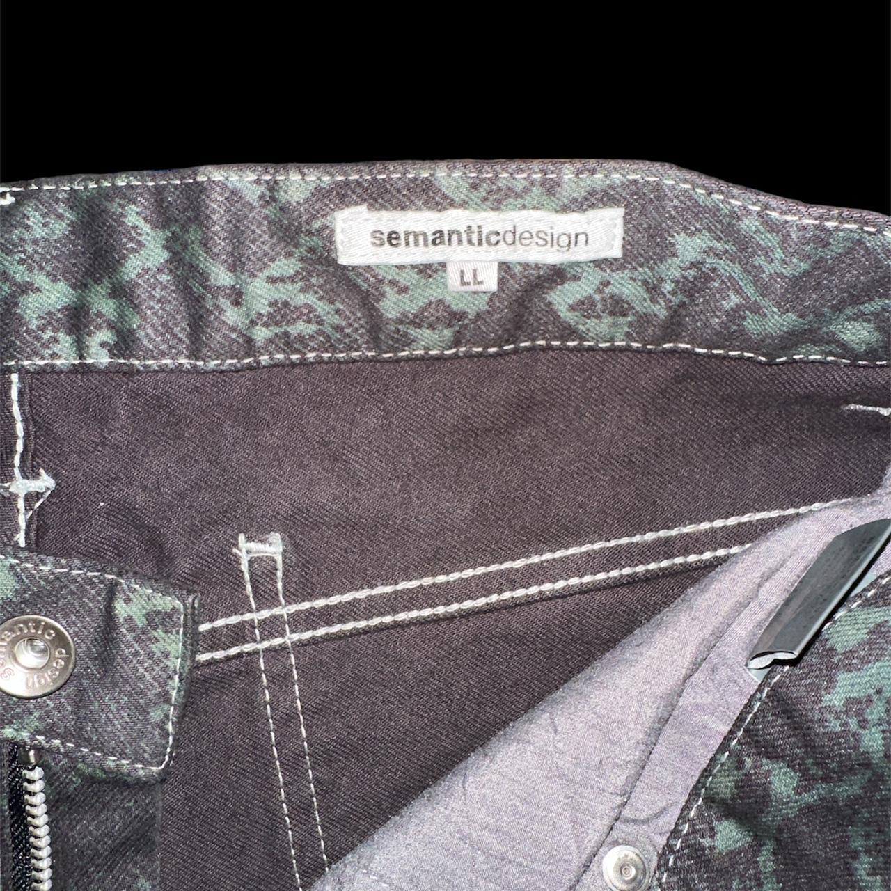 Semantic Design Snake Skin Denim Size LL Fits 32... - Depop