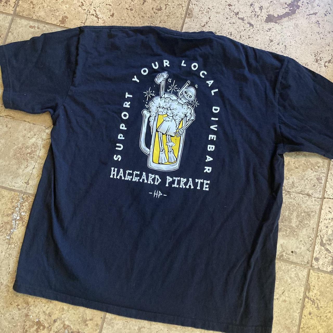 Haggard pirate, unisex, men’s T-shirt, size 2 XL... - Depop