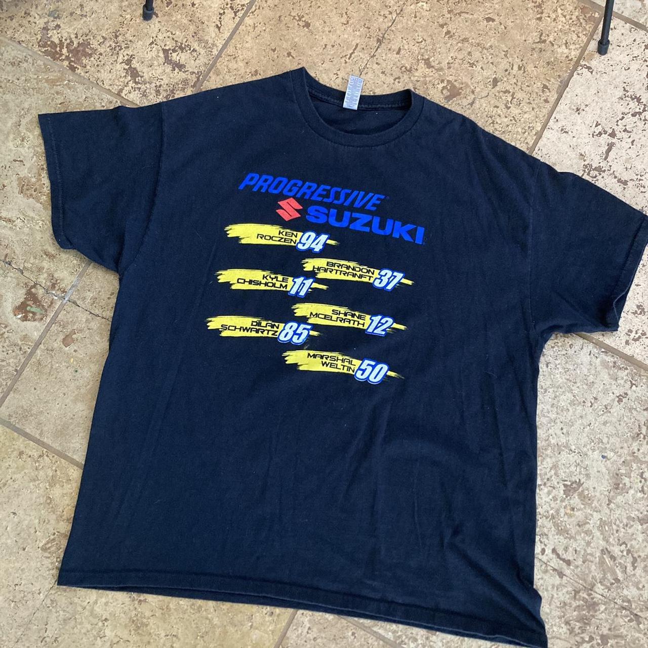 Suzuki progressive racing vintage Y2K 2000s off-road... - Depop